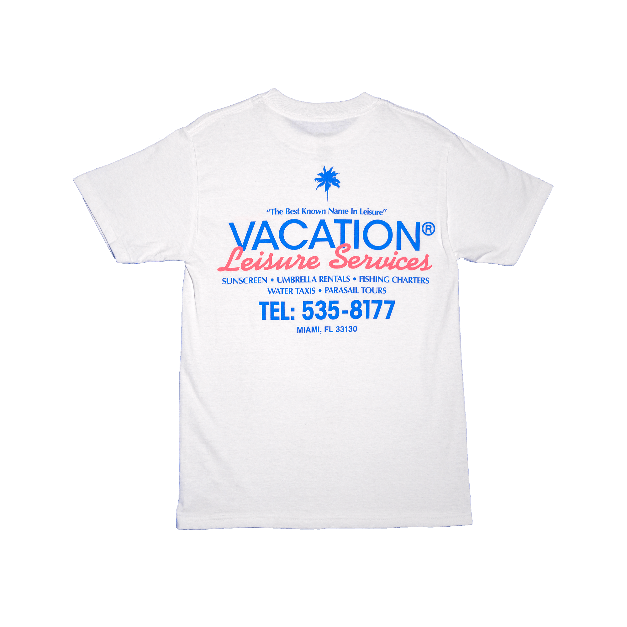 Vacation® Leisure Services T-Shirt | The Worlds Best-Smelling Sunscreen ...