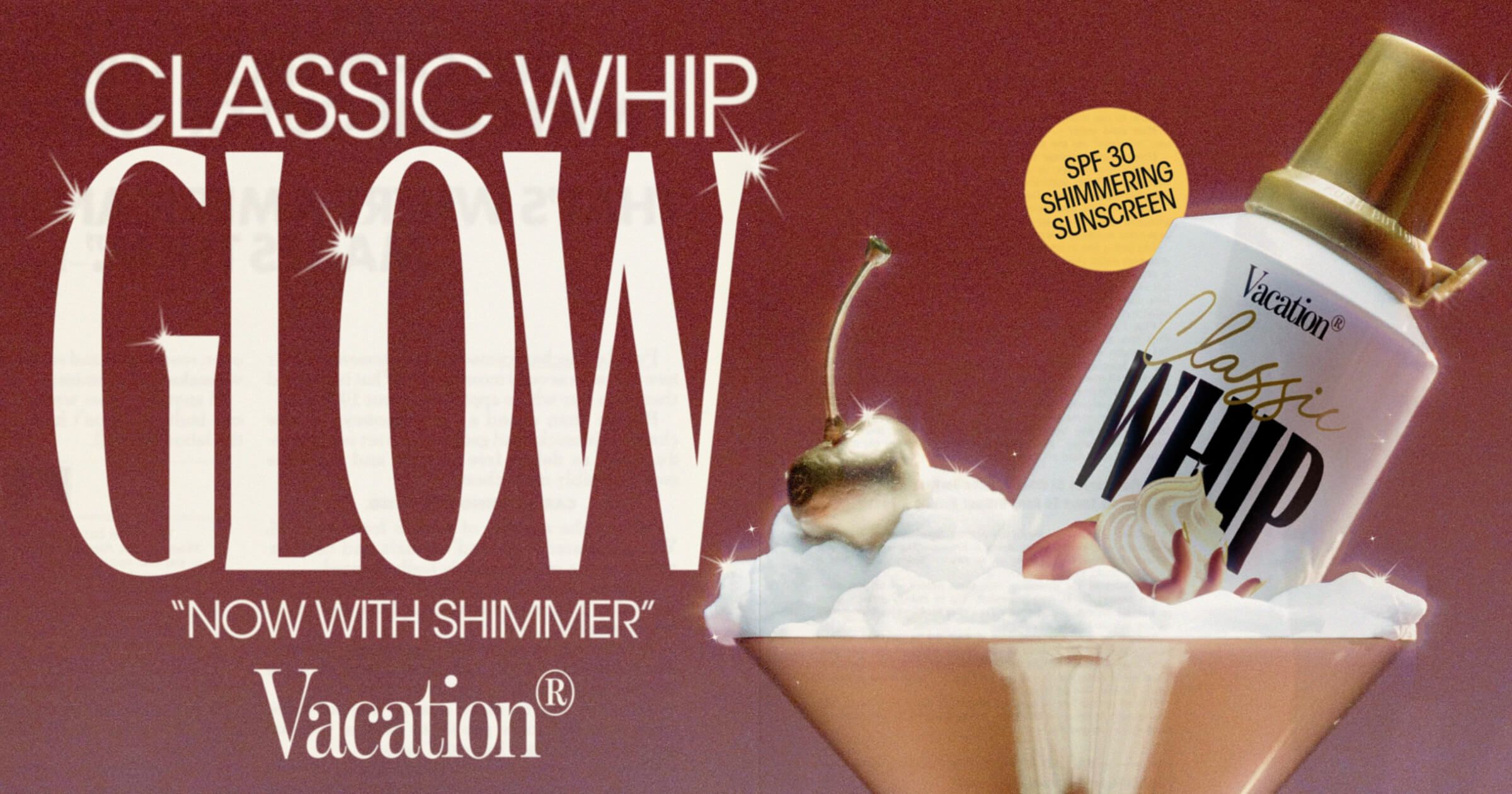 Classic Whip Glow | SPF 30 Shimmering Sunscreen