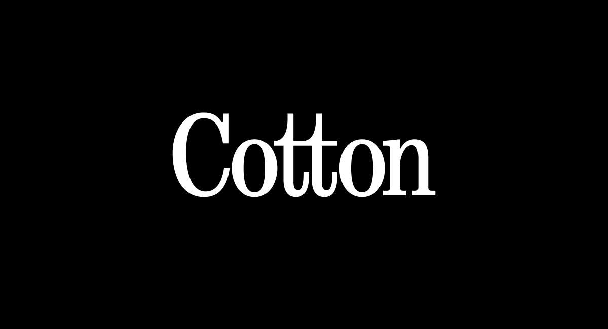 Cotton – A New Design Agency