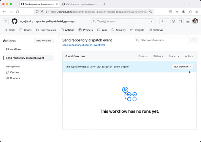 How to trigger a GitHub action workflow in another repository | Blog ...