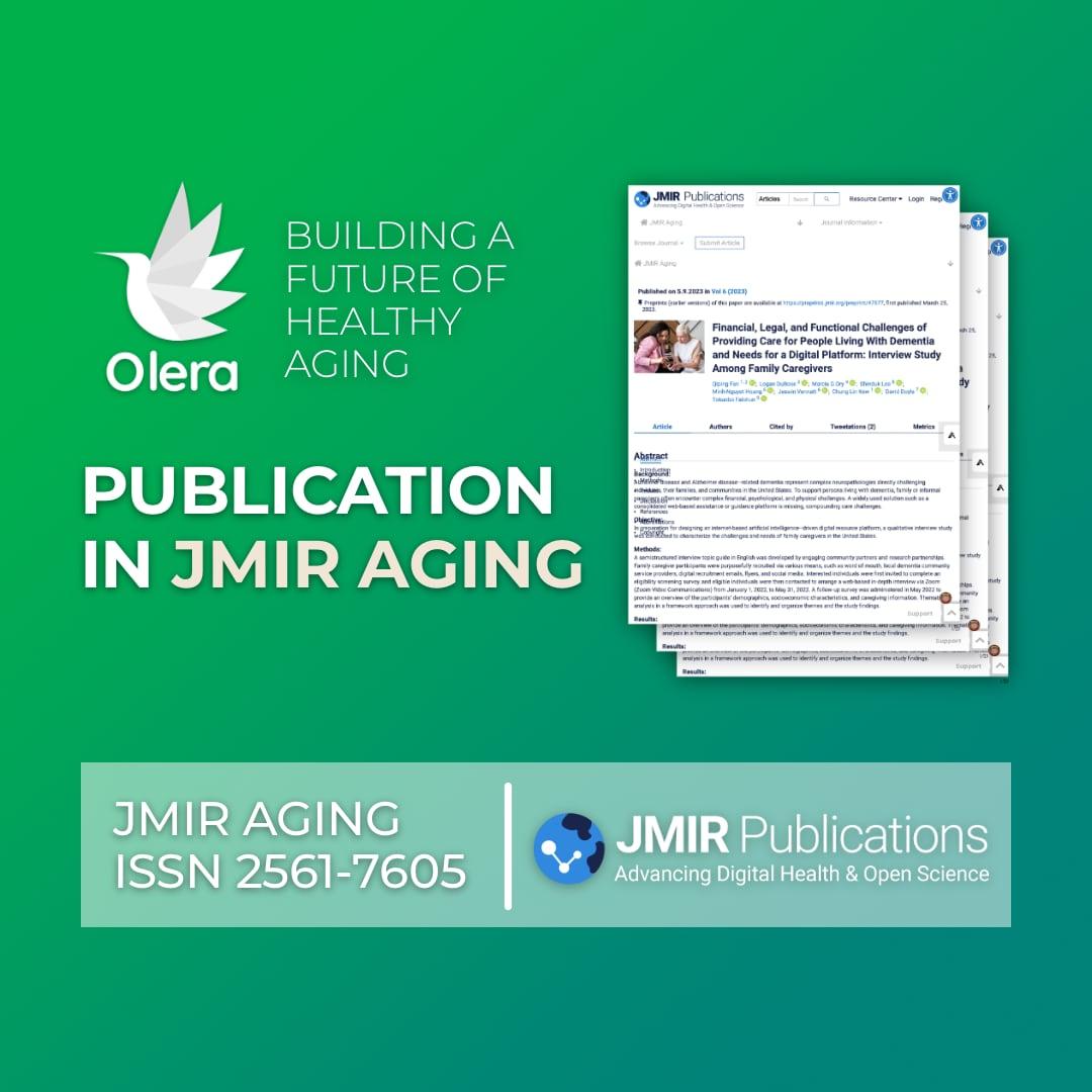 Olera's Publication in JMIR Aging: Understanding Family Caregiver ...