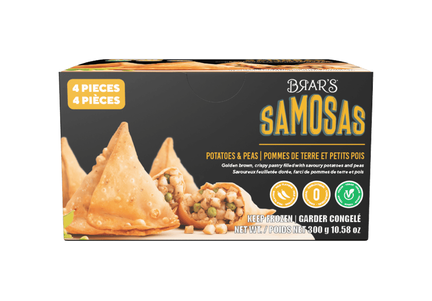 Potatoes & Peas Samosas (25 piece) | Brar's