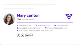 Creative Business Email Signature Clearance Template Social