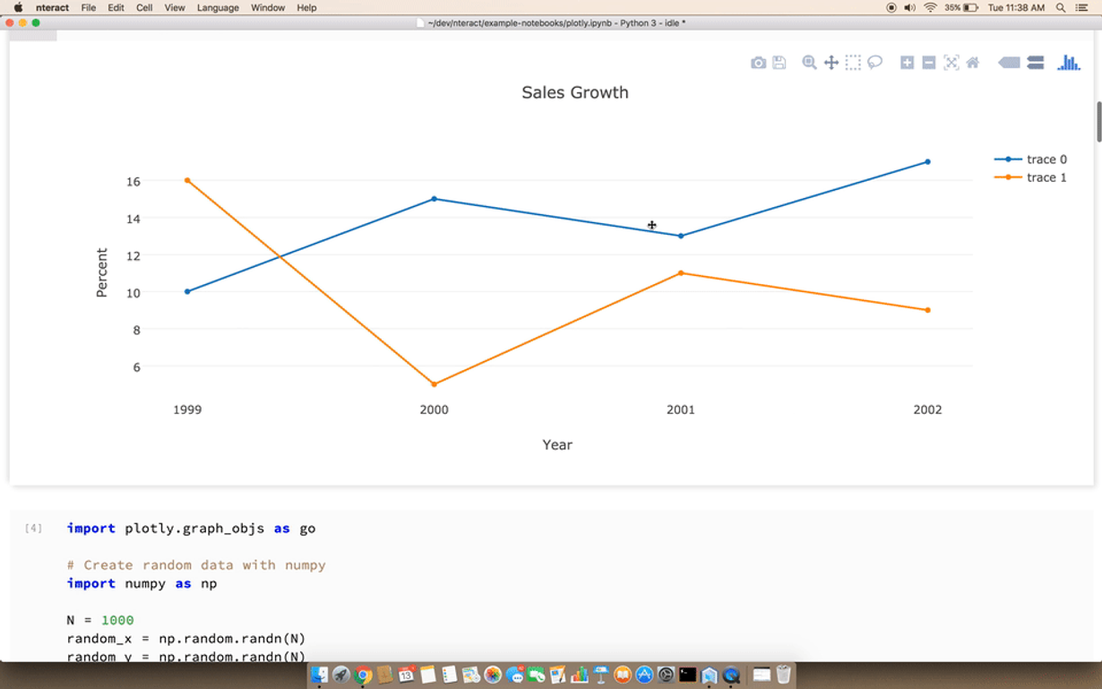 nteract: An open-source, desktop-based, interactive computing application