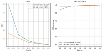 Using a BiLSTM-CRF network to build a named entity recognition model