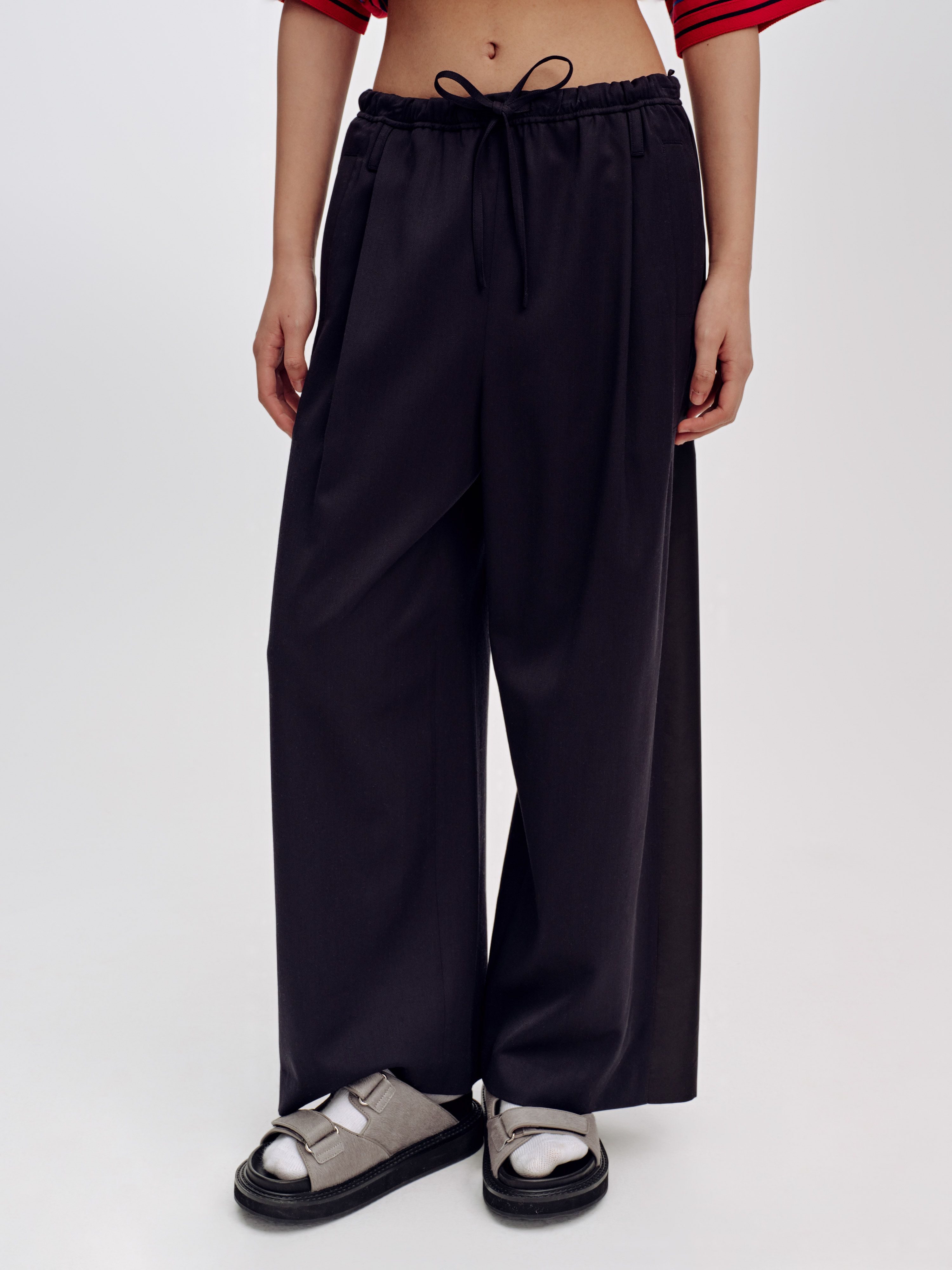 Patchwork Baggy Tapered Trousers | Short Sentence