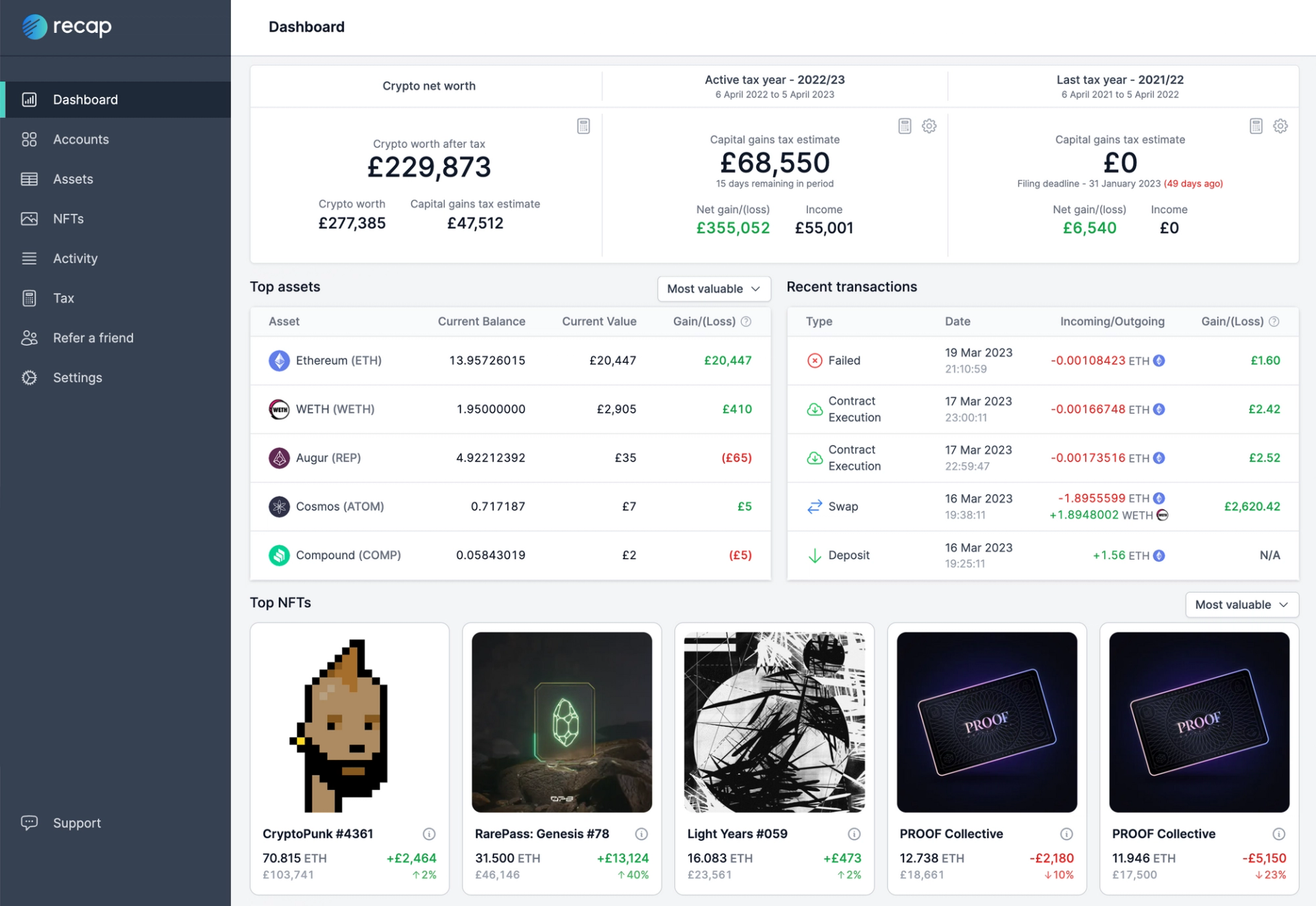 The UK's Only Crypto Tax Software | Recap
