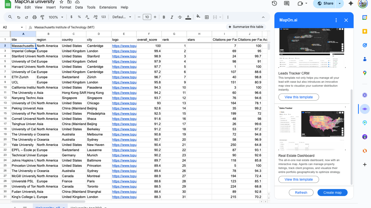 What to Expect for 2026: Turn Google Sheets into Interactive Maps w/o Code