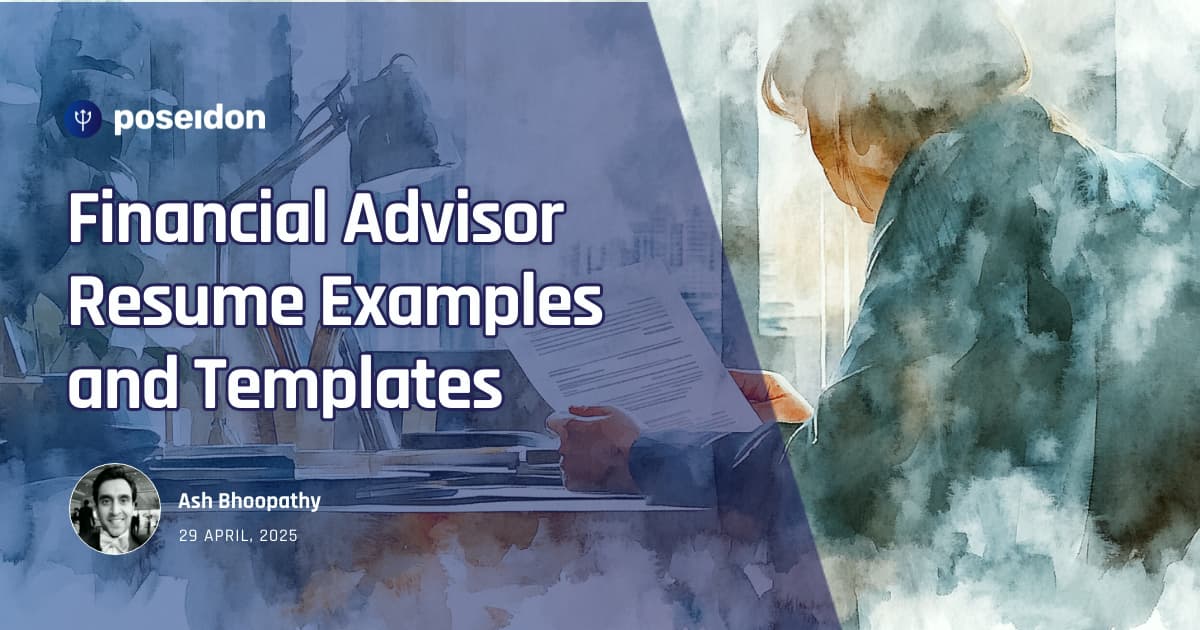 Financial Advisor Resume Examples and Templates