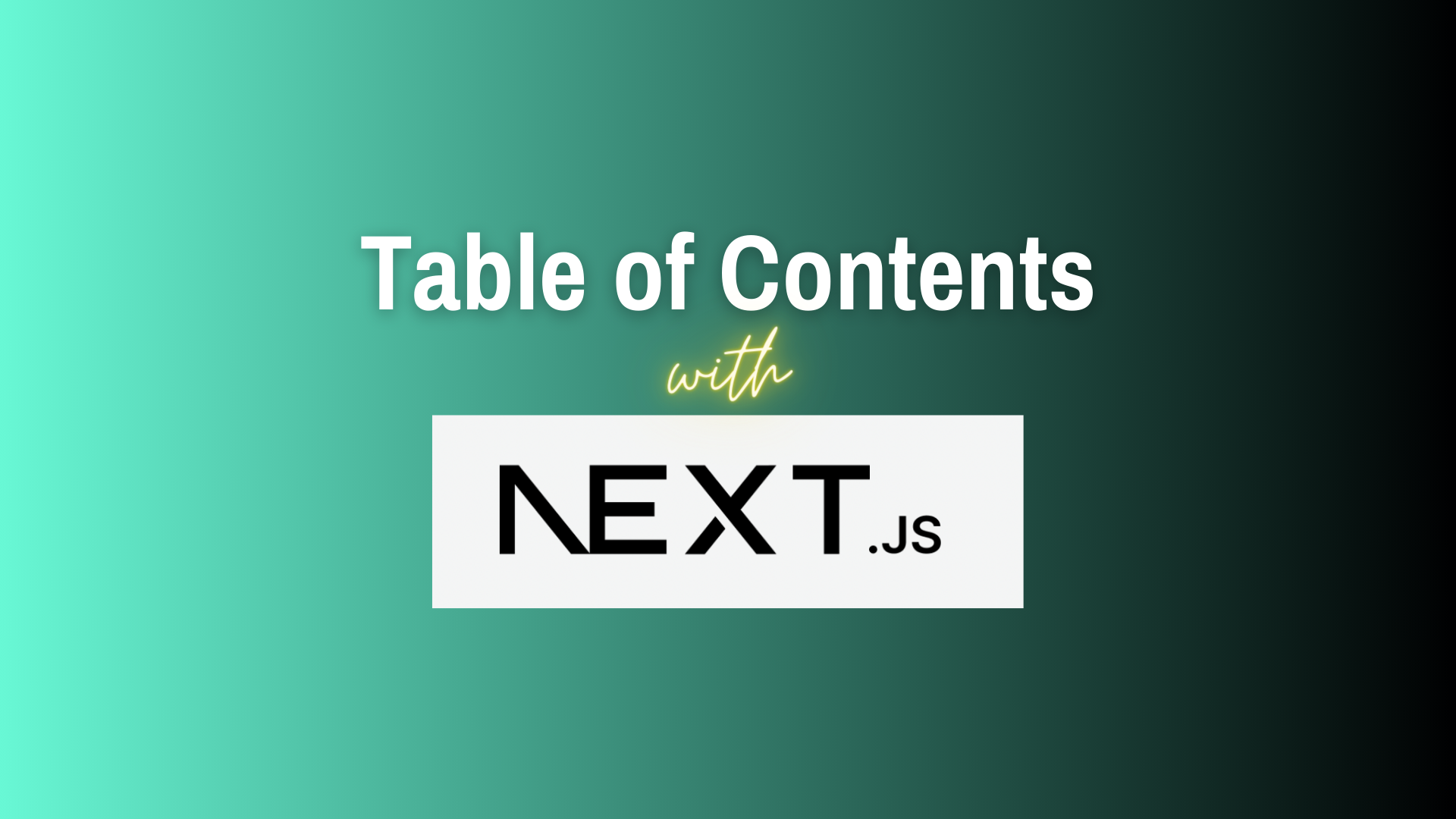 How to Create a Table of Contents with Next.js 13 + 14 | evolvingDev