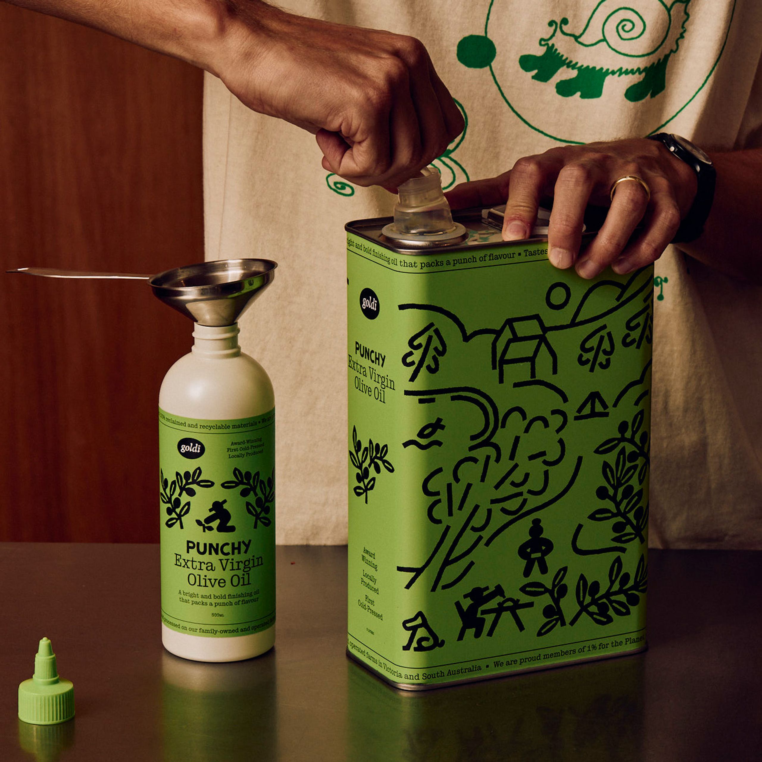Punchy Extra Virgin Olive Oil | Australian Made | Goldi