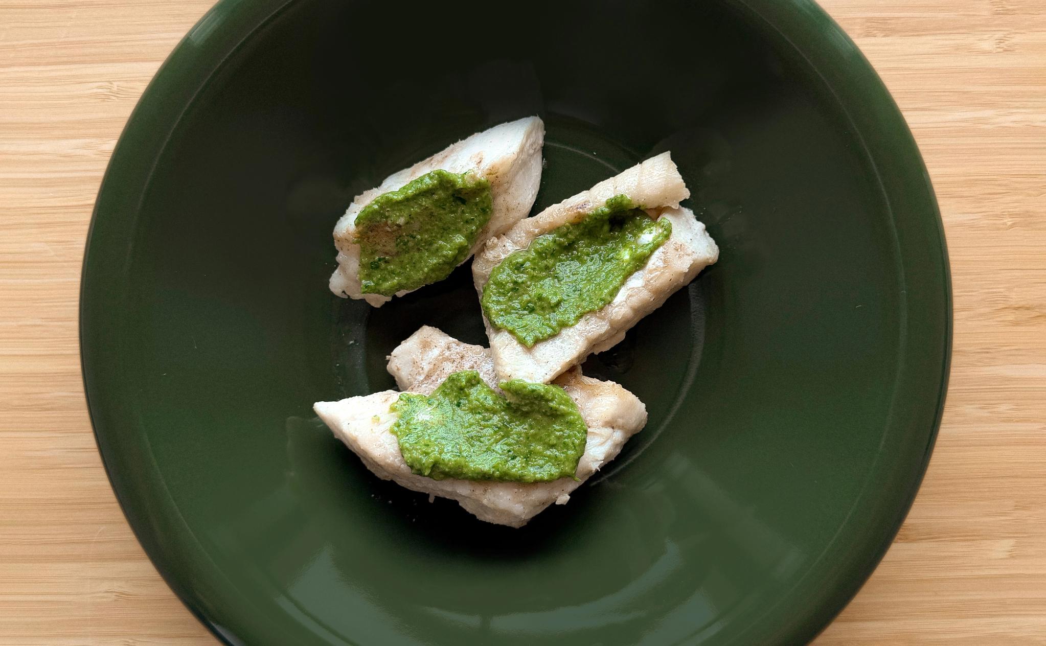 Pan Seared Rockling with Salsa Verde
