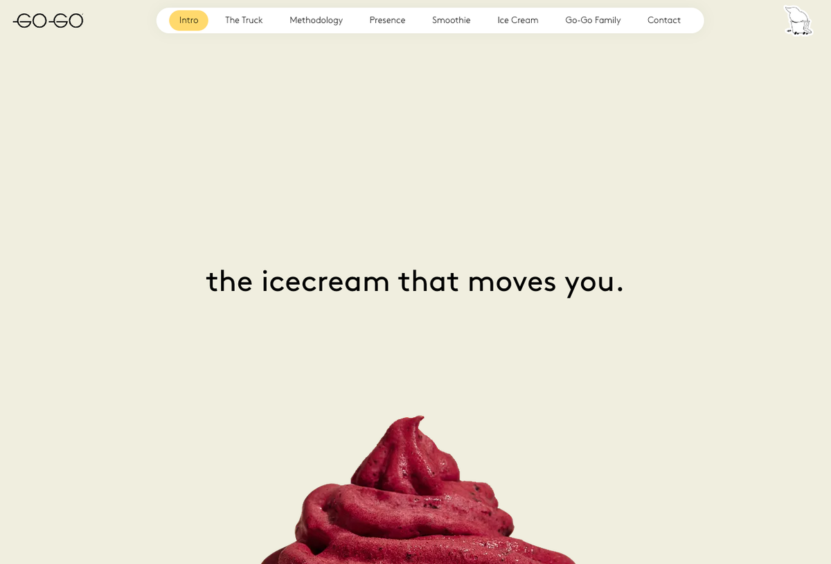 Go-Go — A new ice cream concept made from fruit and cream