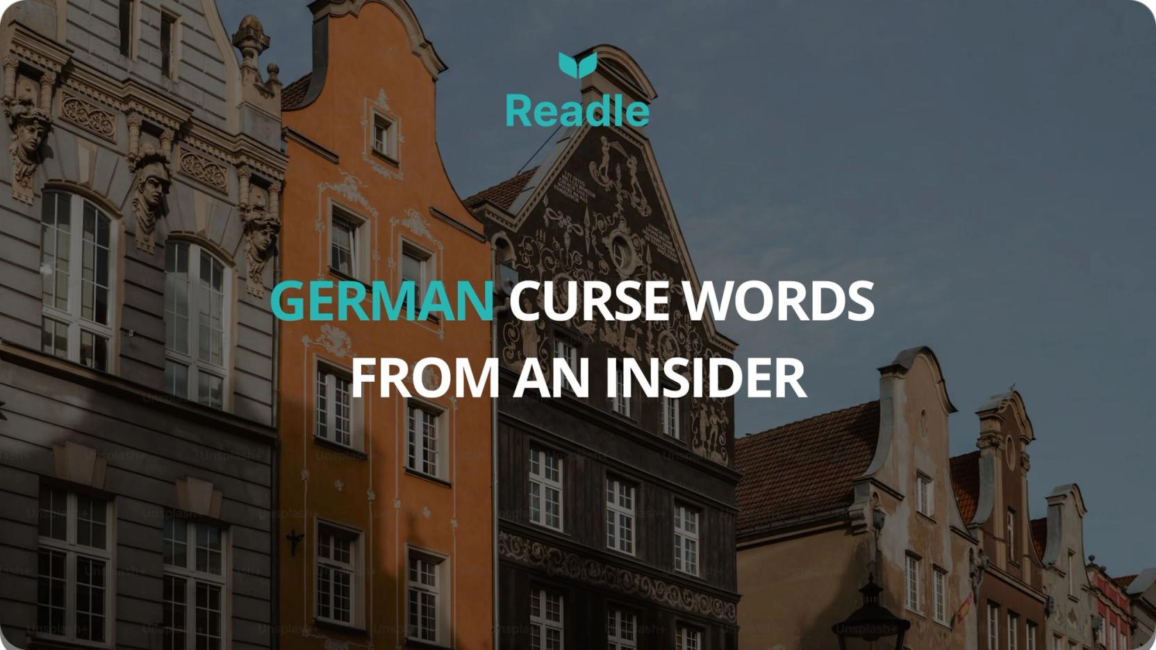 The Insider's Guide to German Curse Words | Readle