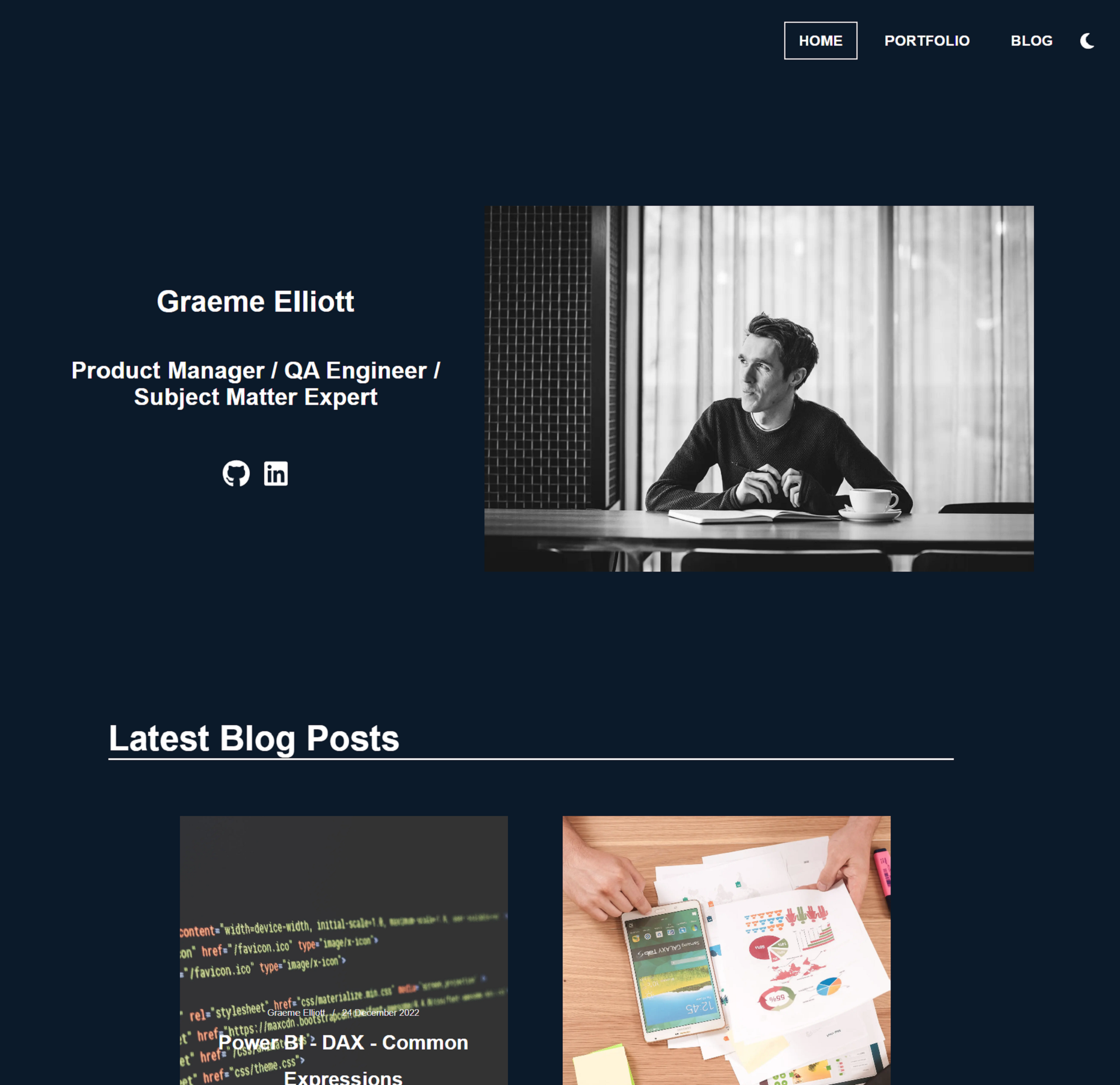 Portfolio | Graeme Elliott - Product Owner