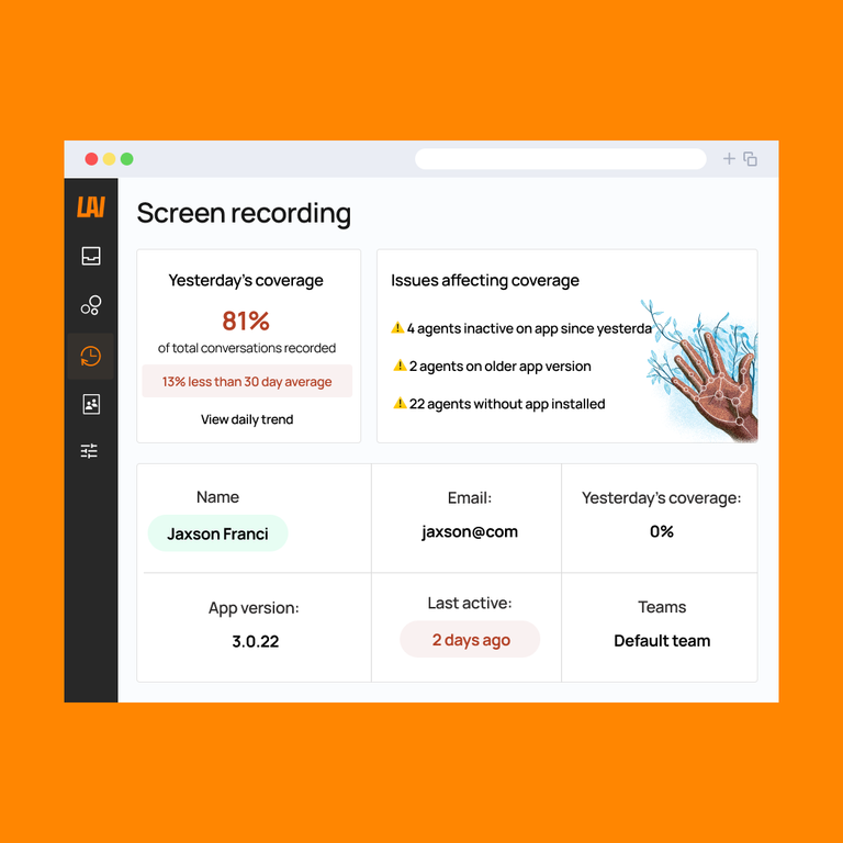 Contact Center Screen Recording and Monitoring Software