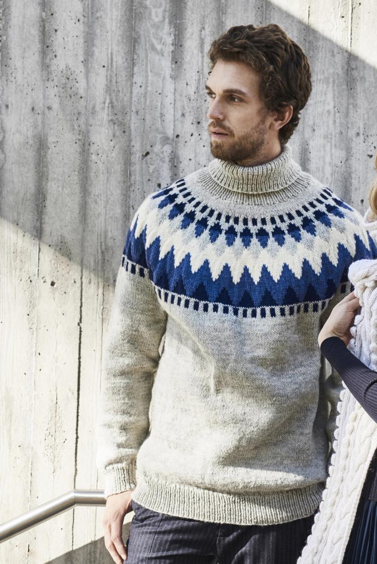 Men's Yoke Sweater Novita 7 Veljestä