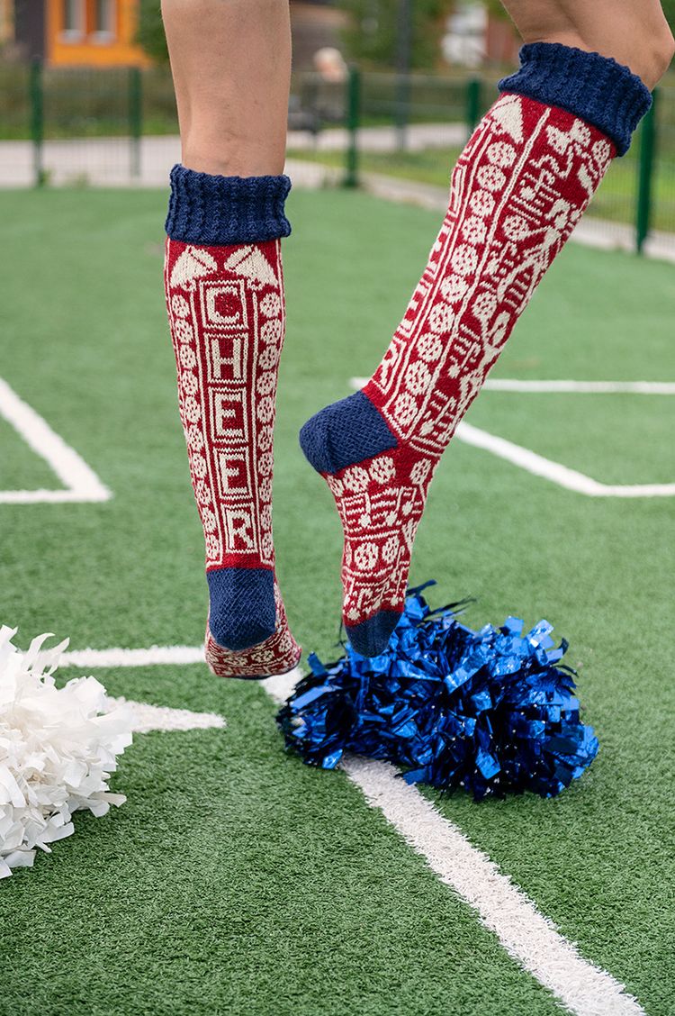 Cheerleader Socks Novita Viola