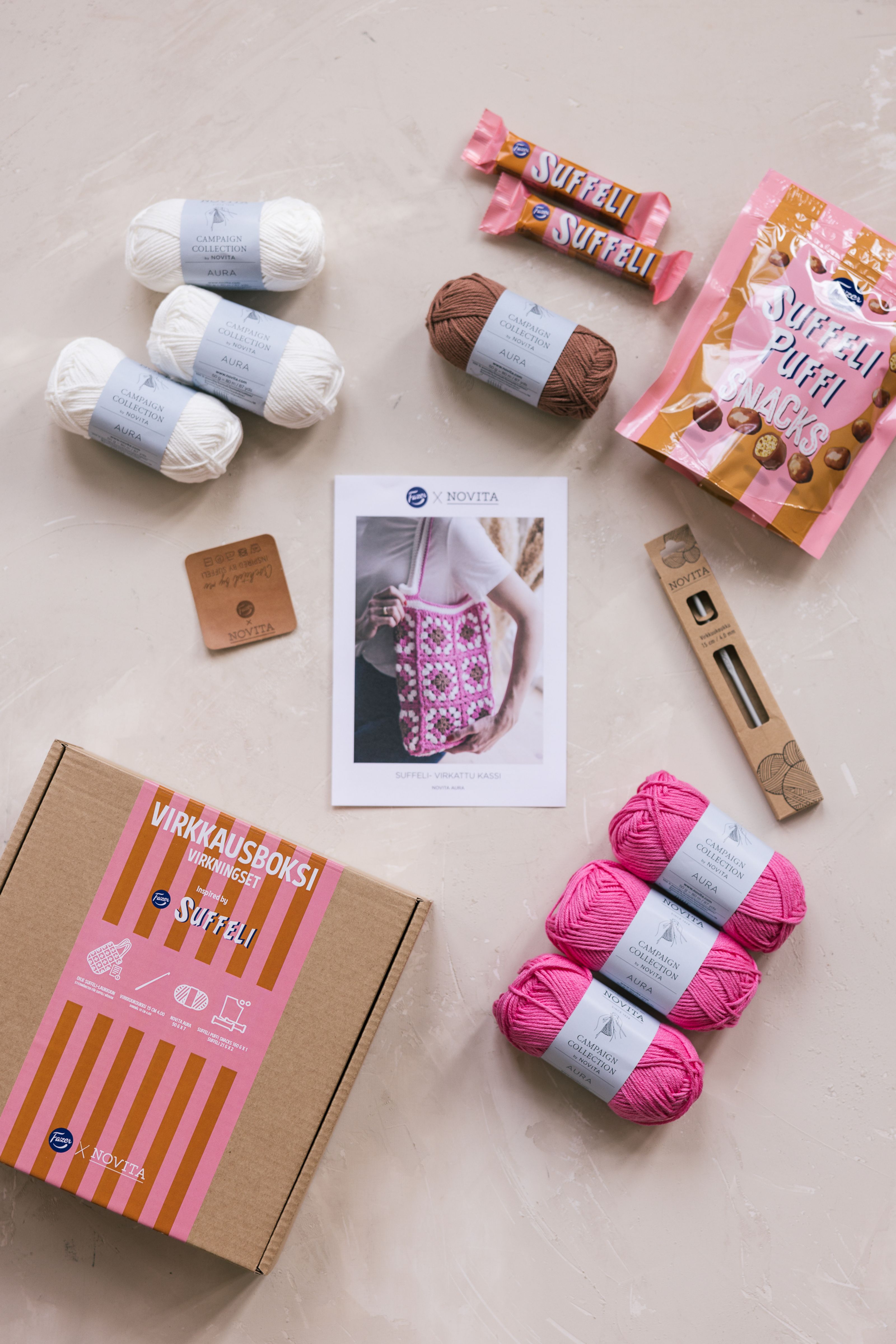 Esittelyssä: Fazer x Novita -virkkausboksi
