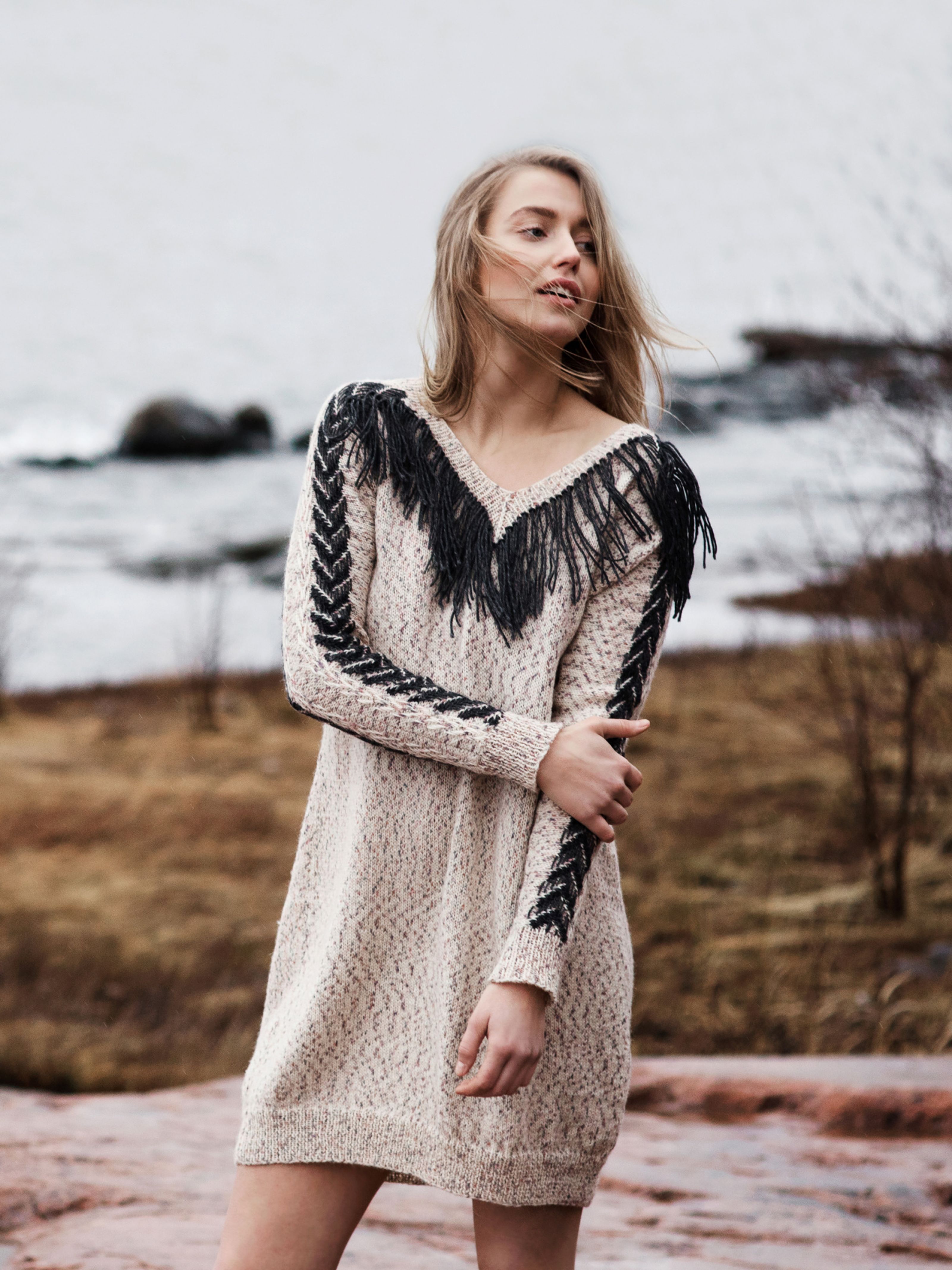 Women's knitted tunic Novita Nalle Pelto and Novita Nalle