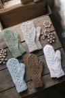 Novita Icelandic Wool: Lumikide (Snow Crystal) mittens