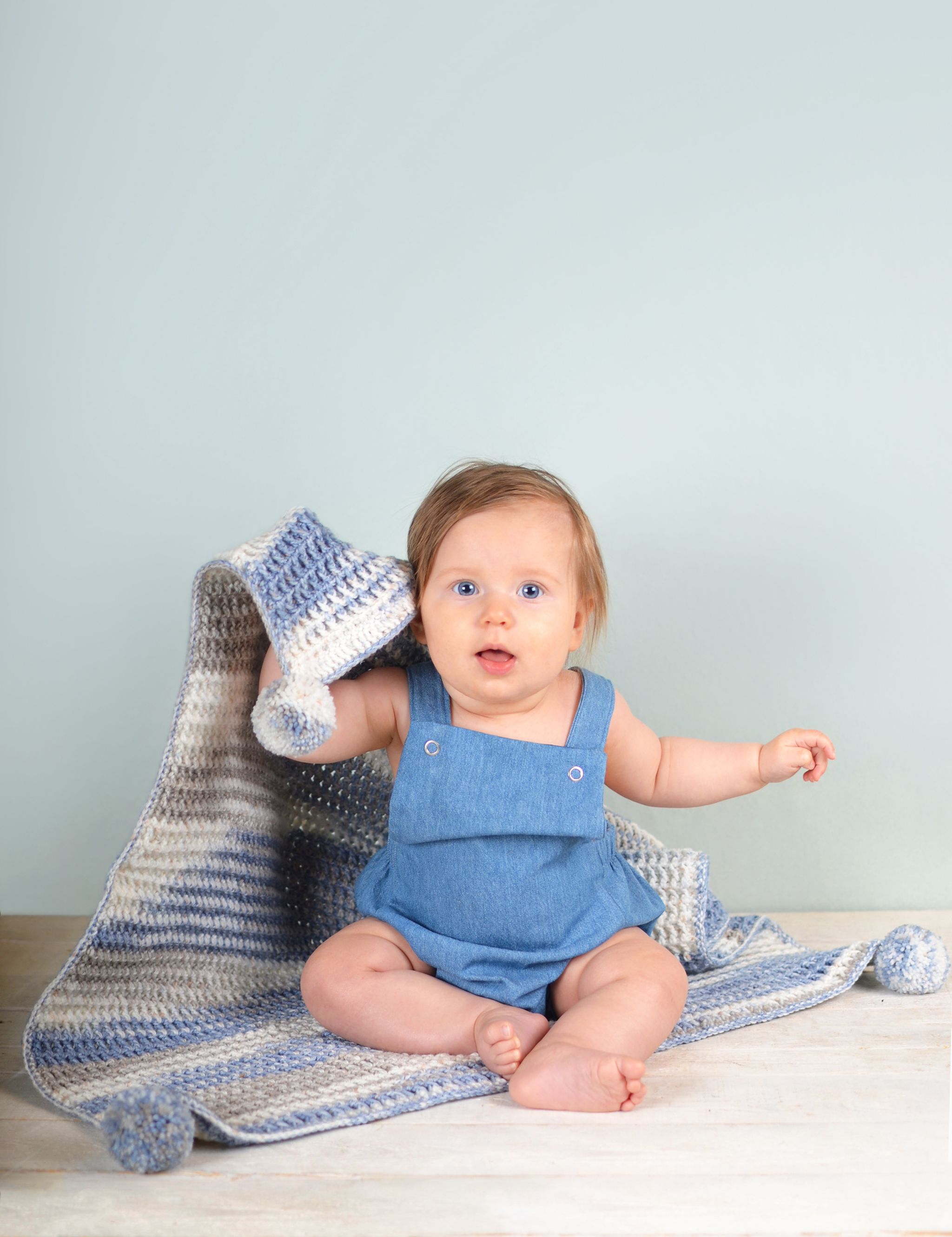 Virkattu vauvan peitto Novita Niitty