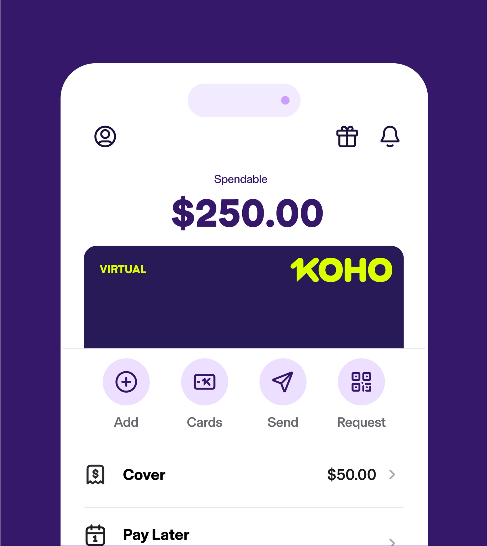 Guaranteed Approval for a Virtual Mastercard | KOHO
