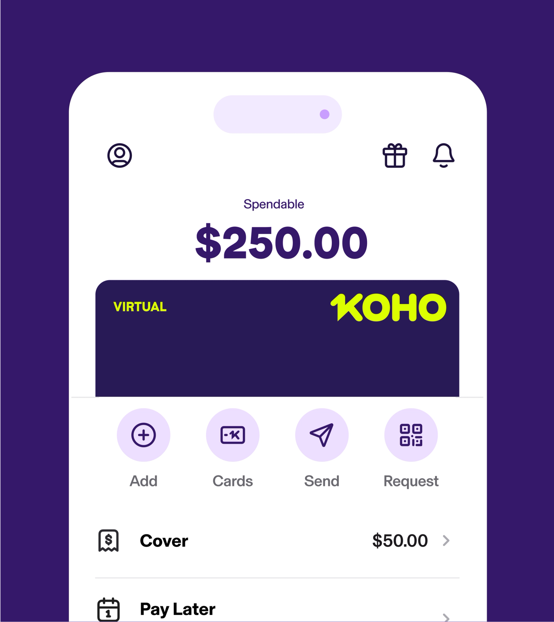 Guaranteed Approval for a Virtual Mastercard | KOHO