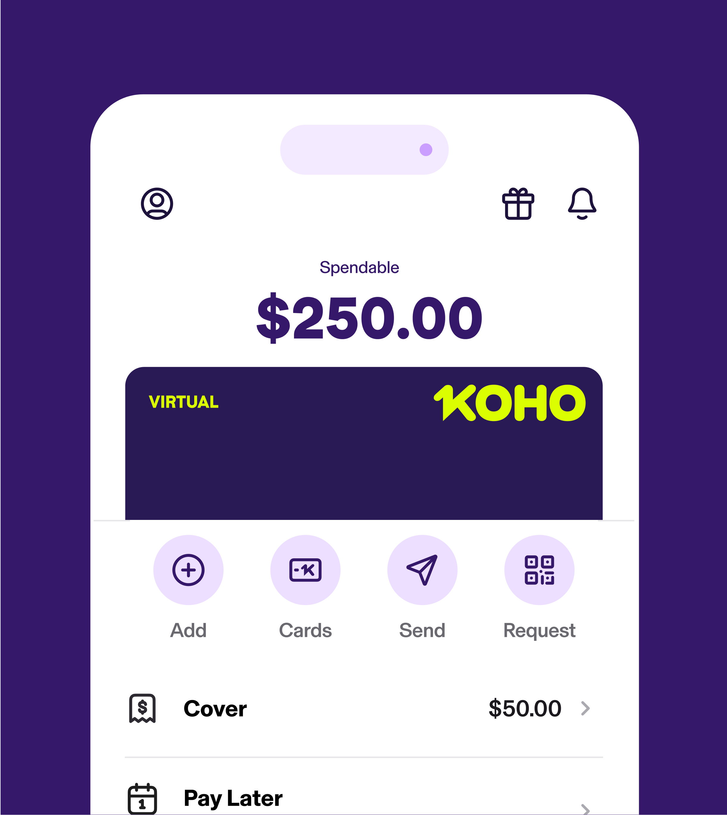 Guaranteed Approval for a Virtual Mastercard | KOHO