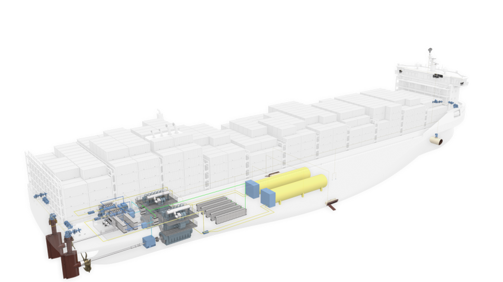 Kongsberg Maritime container ship keeps up with the green fuel ...