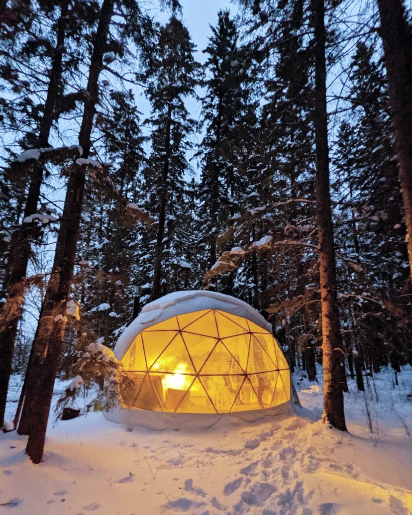 Glamp Good - Boreal Forest Geodomes | Canada's Alberta