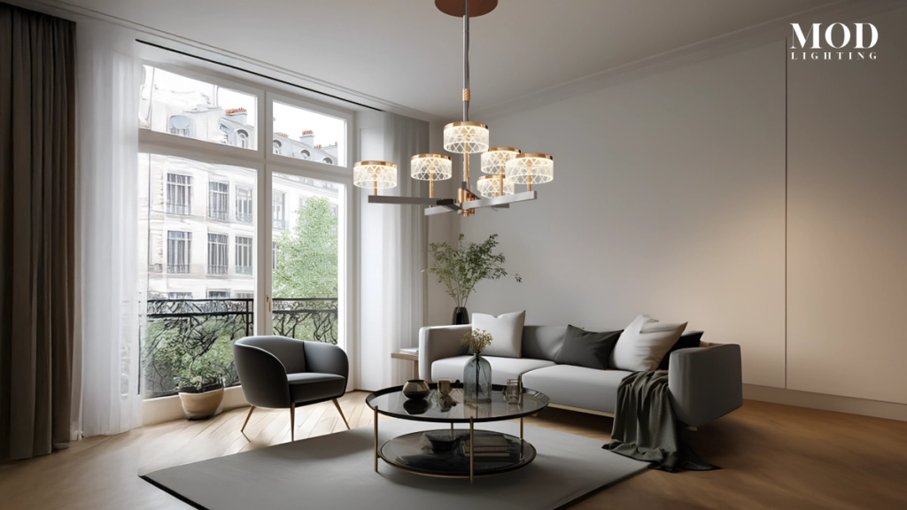 Modern Polished Aluminum, LED Luxury Chandelier | Emma | MOD Lighting ...