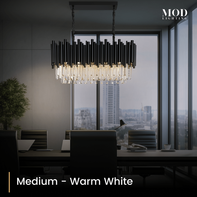 Modern Black Crystal, LED Luxury Pendant Lamp | Obsidian | MOD Lighting ...