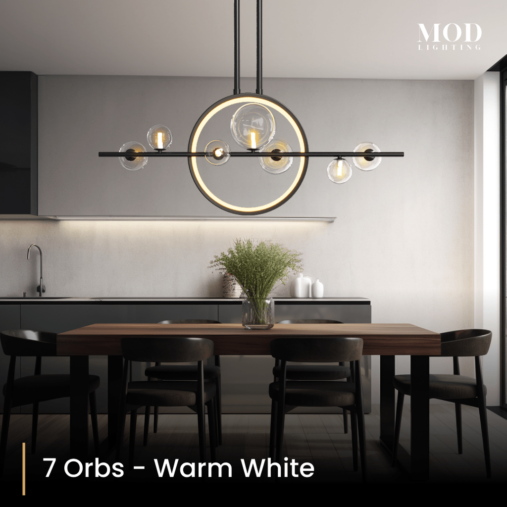 Modern Nordic Black Iron & Aluminum, LED Luxury Chandelier | Hailey ...