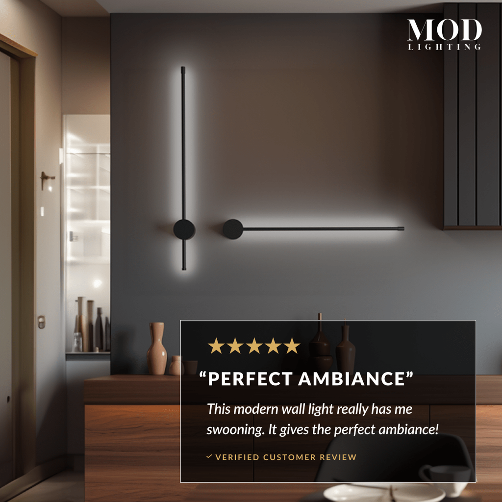 Minimalistic Black Aluminium, LED Wall Light | Cadel | MOD Lighting ...