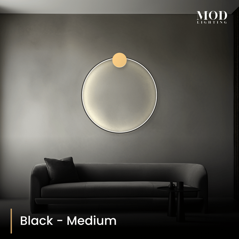 Halo | Modern Black and Gold Halo Light | MOD LIGHTING - MOD Lighting