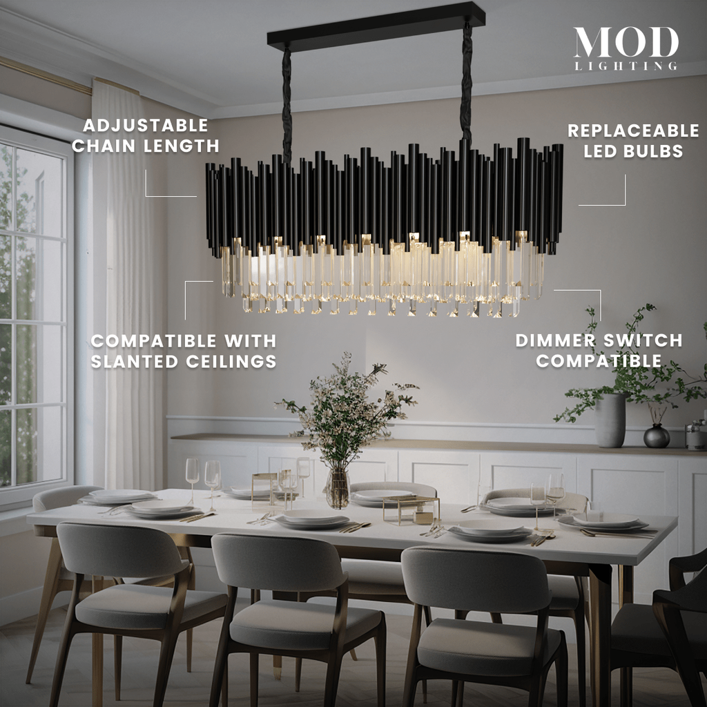LED Luxury Modern Black Obsidian Pendant Lamp| Obsidian | MOD Lighting ...