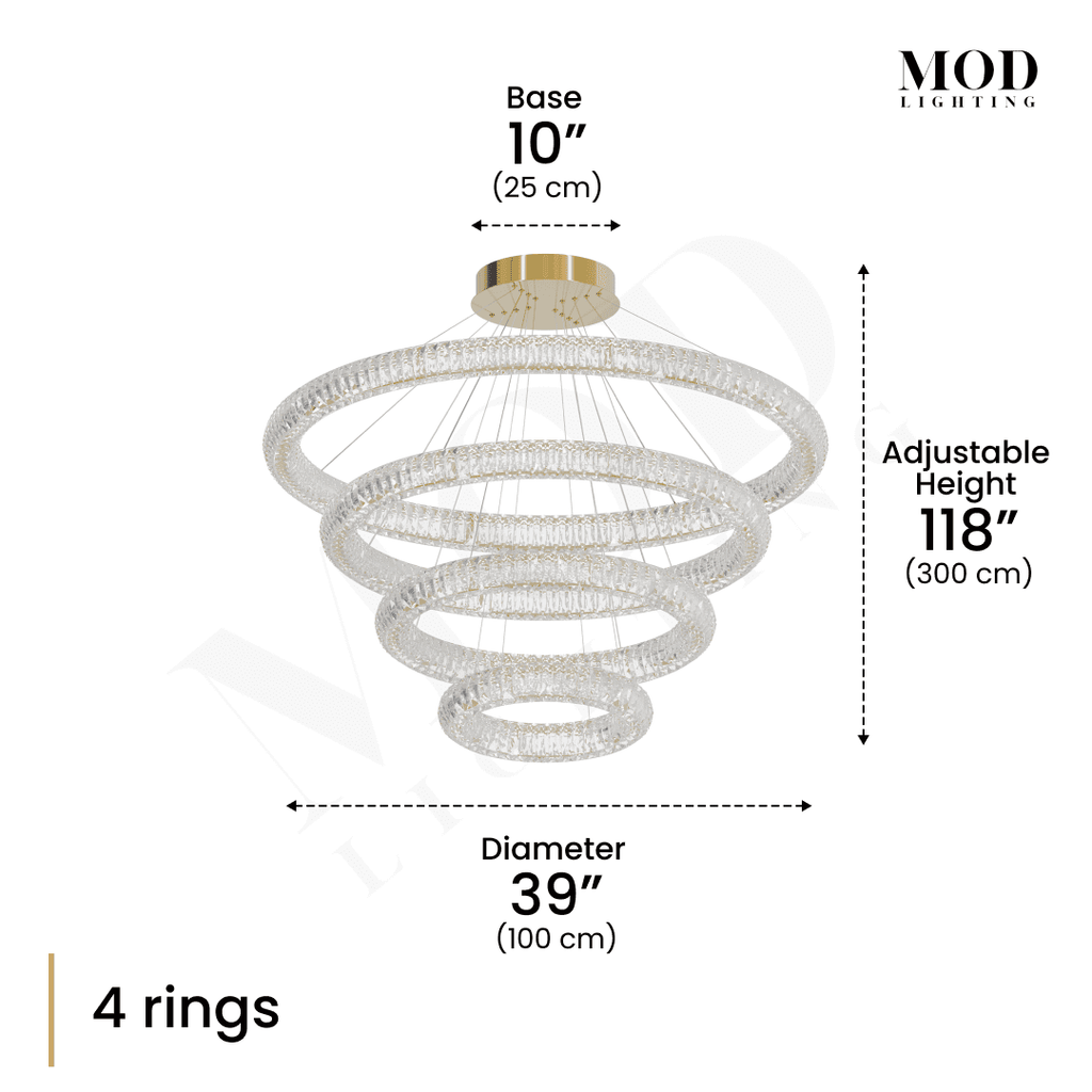 Modern Gold, LED Luxury Crystal Chandelier | Janice | MOD Lighting ...
