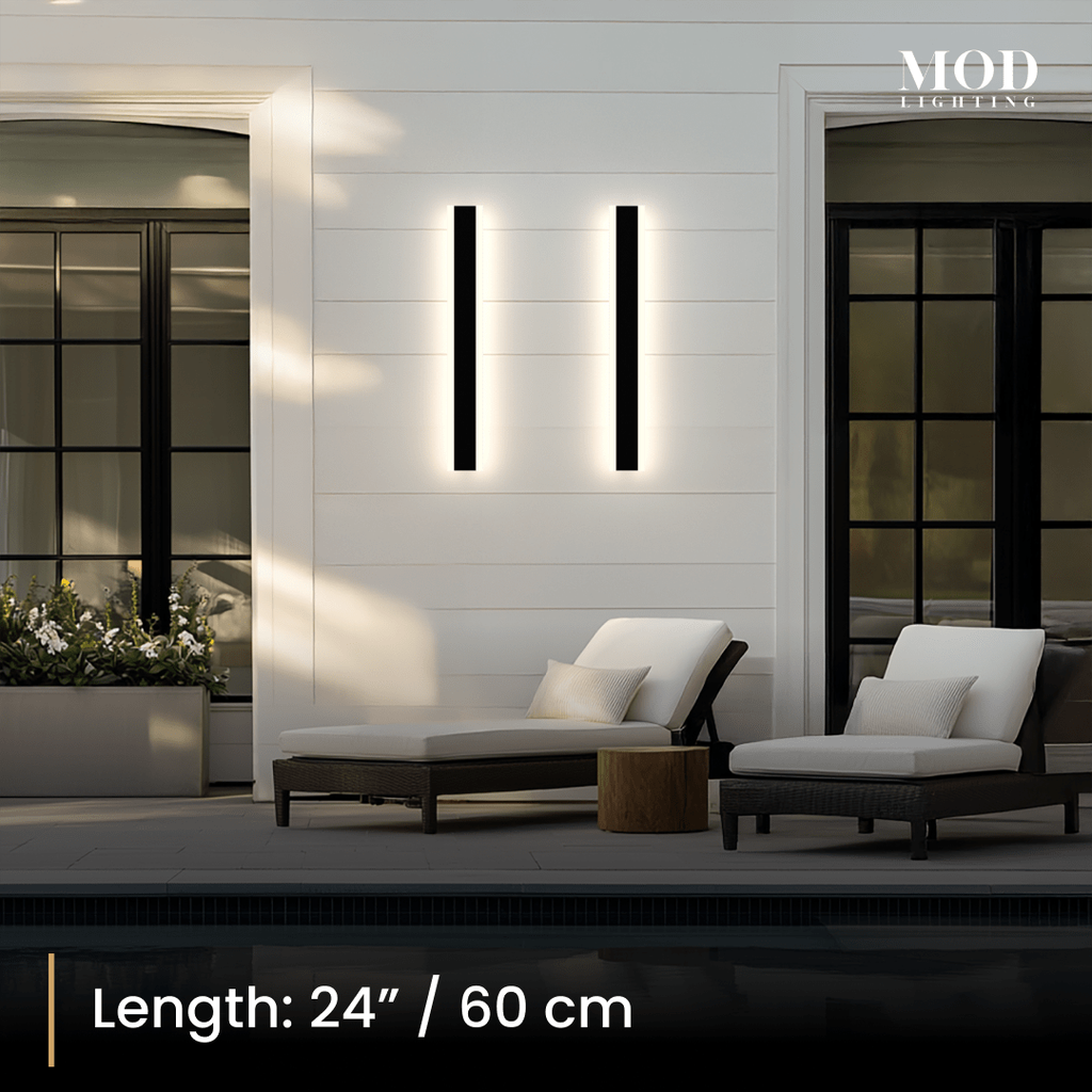 Haylen: Modern Black Metal, Waterproof LED Wall Light | MOD LIGHTING ...