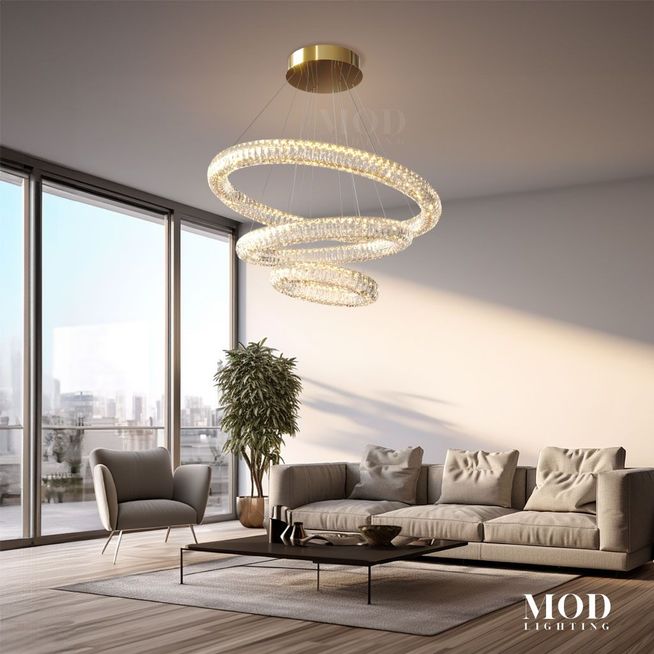 Modern Gold, LED Luxury Crystal Chandelier | Janice | MOD Lighting ...