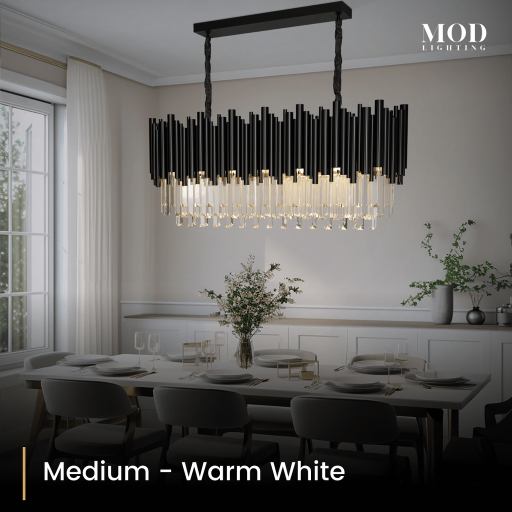 Modern Black Crystal, LED Luxury Pendant Lamp | Obsidian | MOD Lighting ...