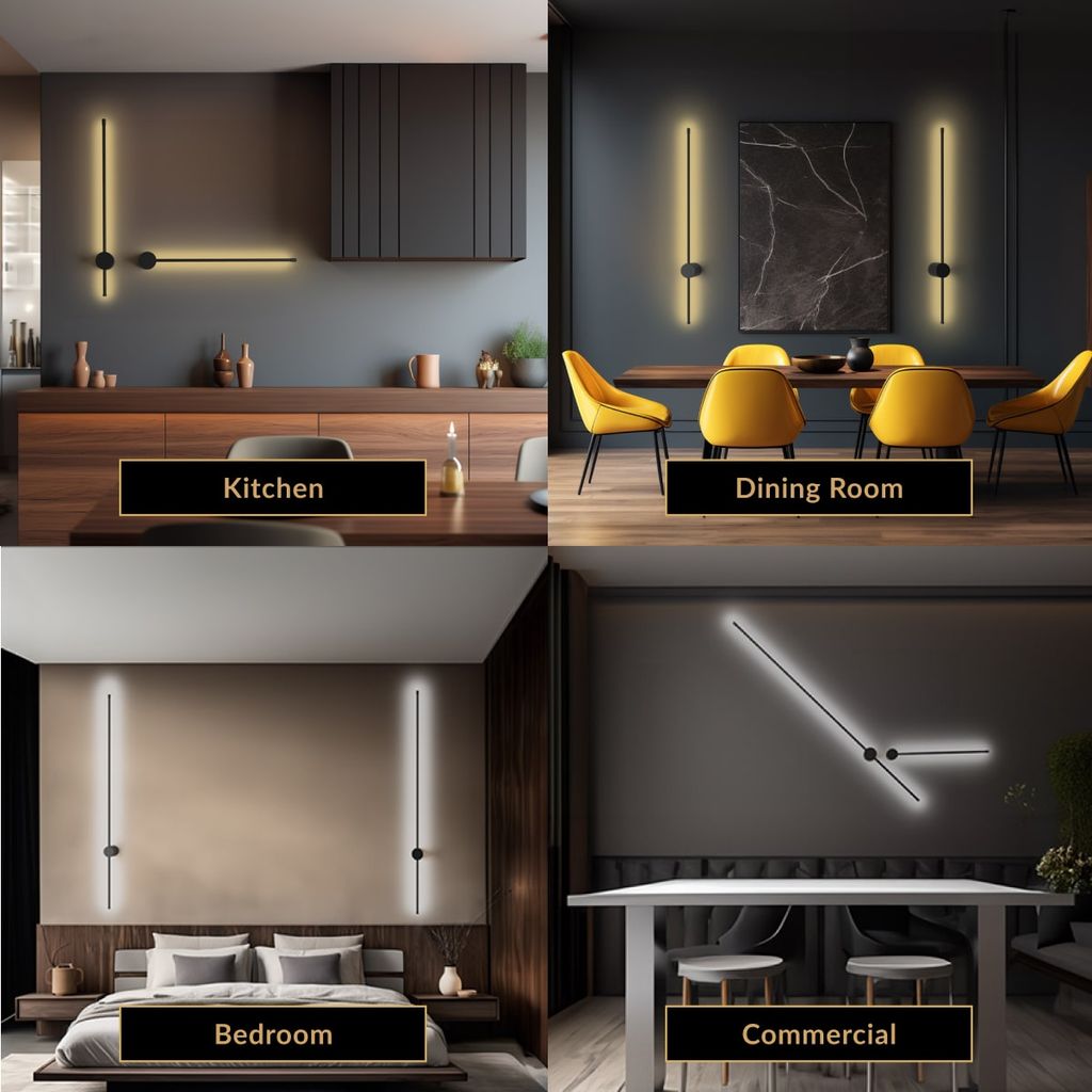 Minimalistic Black Aluminium, LED Wall Light | Cadel | MOD Lighting ...
