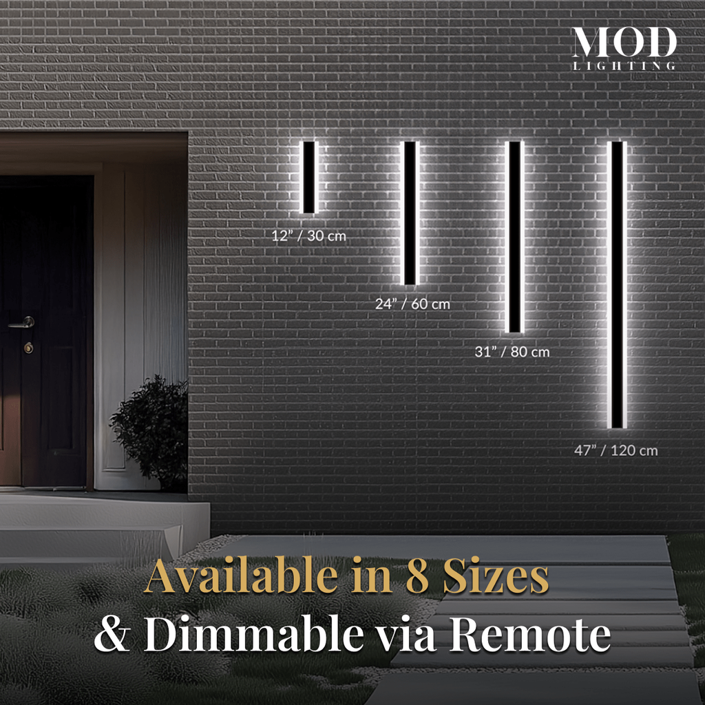 Haylen: Modern Black Metal, Waterproof LED Wall Light | MOD LIGHTING ...