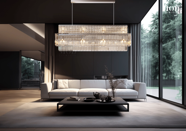 Modern Chrome & Gold, LED Chandelier | Krystal | MOD Lighting - MOD ...