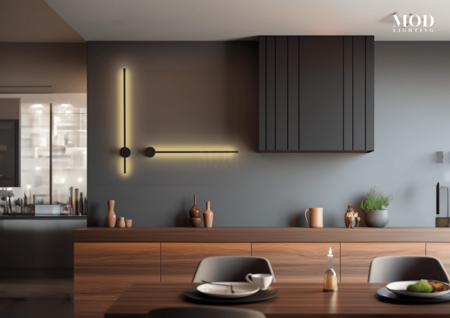 Minimalistic Black Aluminium, LED Wall Light | Cadel | MOD Lighting ...