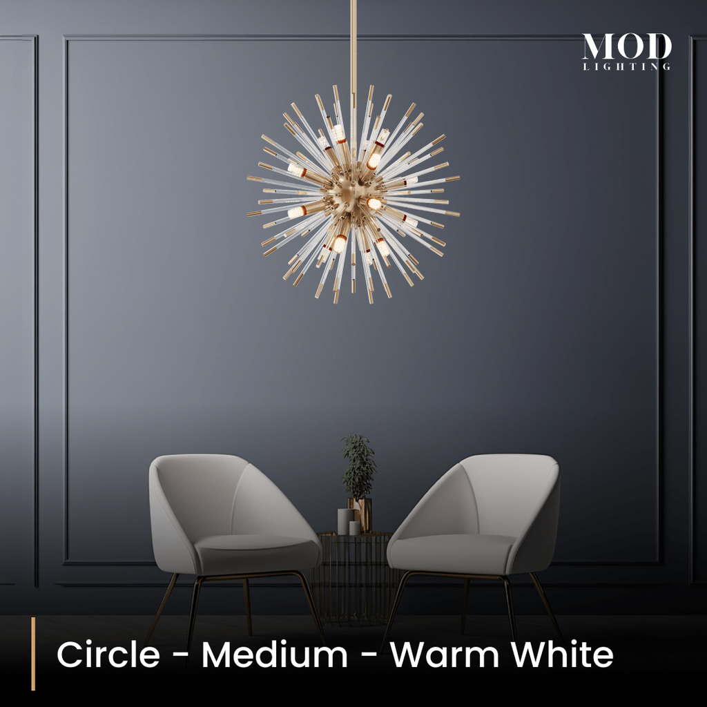 Modern Gold, LED Luxury Chandelier | Pixie | MOD Lighting - MOD LIGHTING