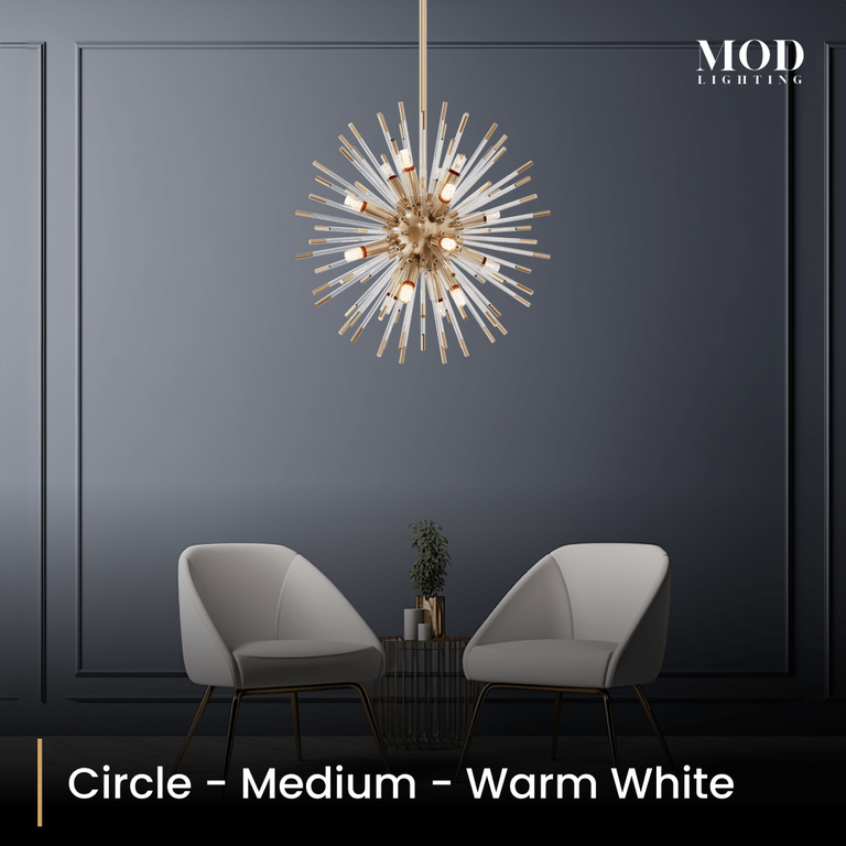 Modern Gold, LED Luxury Chandelier | Pixie | MOD Lighting - MOD LIGHTING