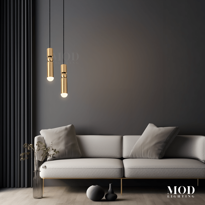 Modern Gold & Crystal , LED Pendant Light | Jetta | MOD Lighting - MOD LIGHTING