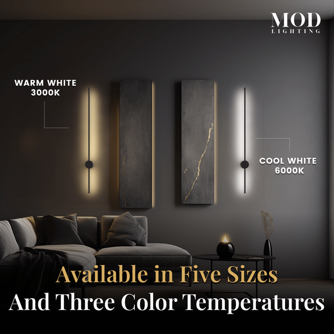 Minimalistic Black Aluminium, LED Wall Light | Cadel | MOD Lighting ...