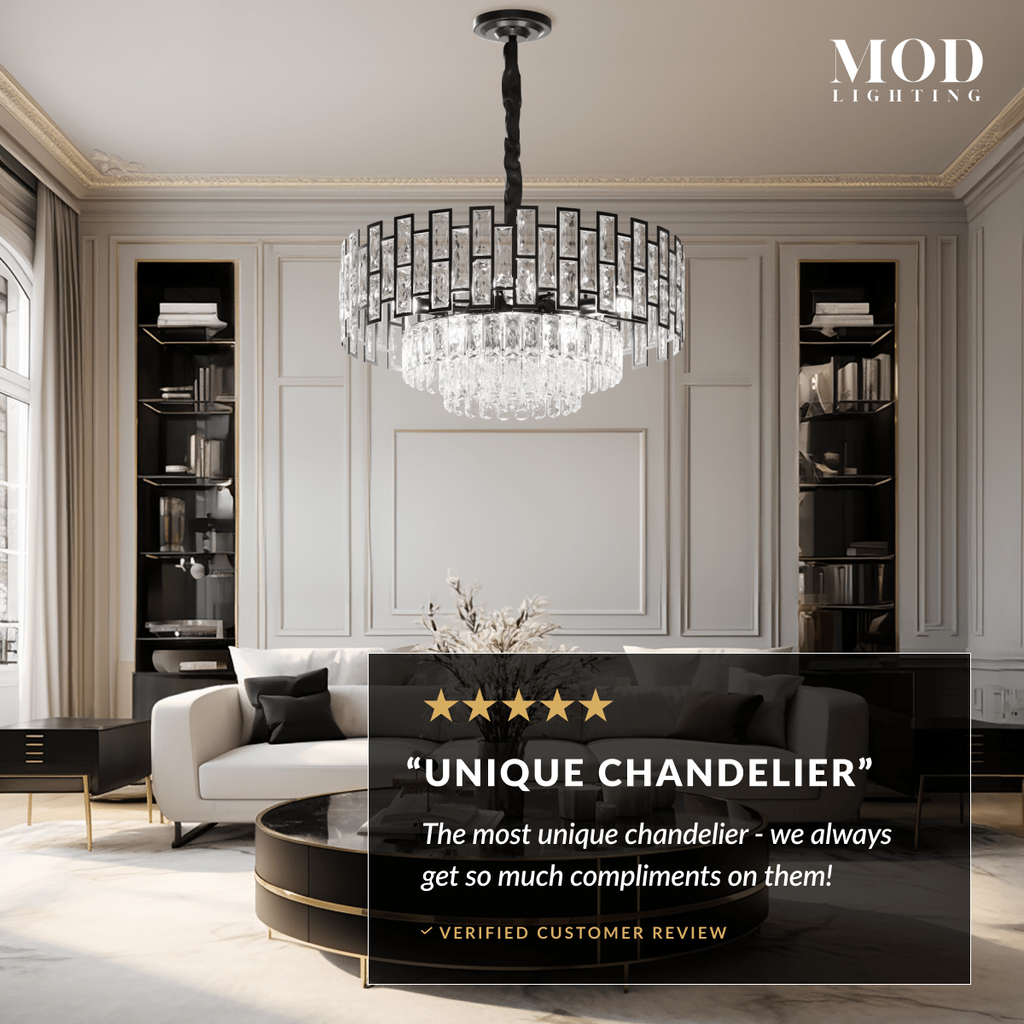 Raven: Luxury, Modern Black Crystal Chandelier | MOD LIGHTING - MOD ...